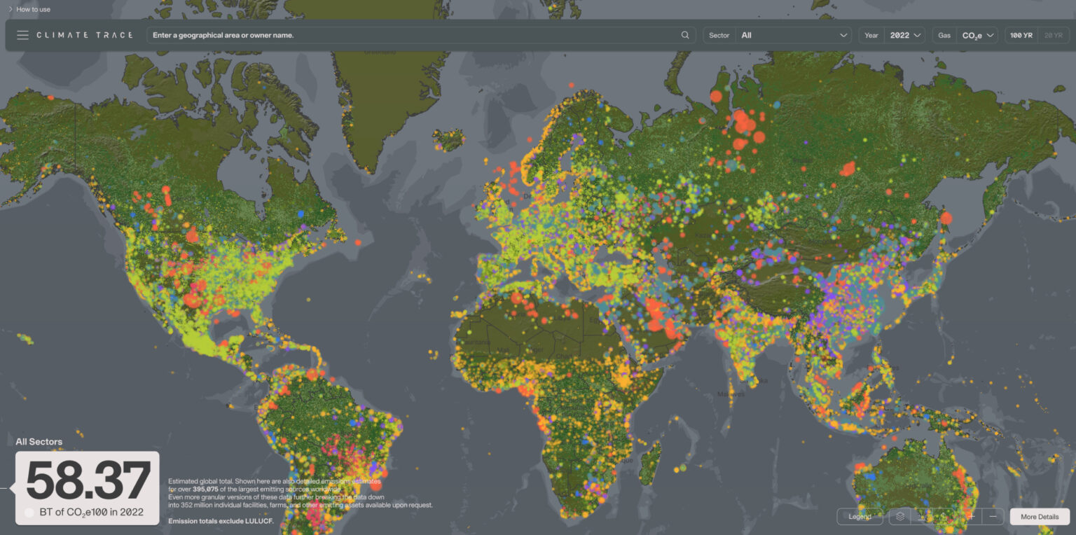 Climate Trace Map - Clear Collaborative