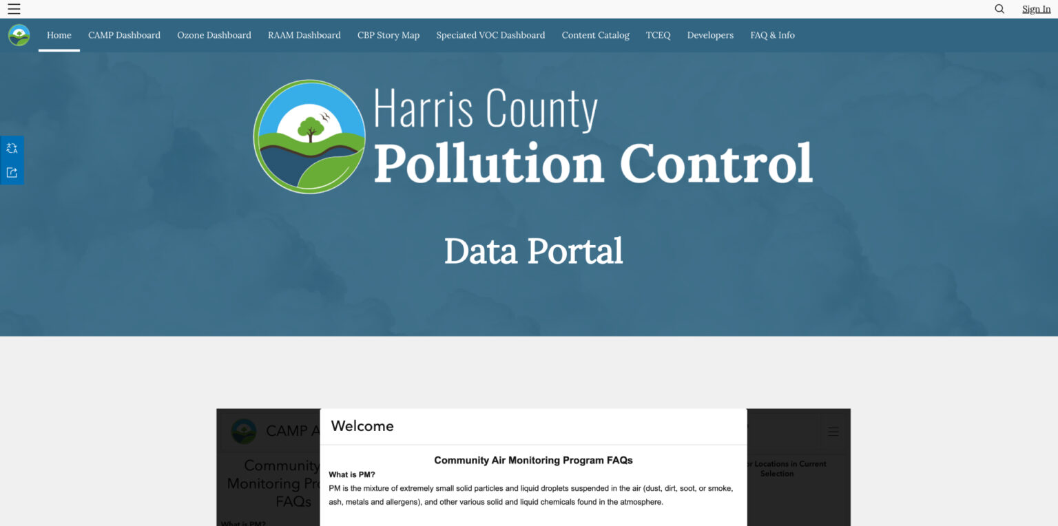 Harris County Community Air Monitoring Program (CAMP) - Clear Collaborative