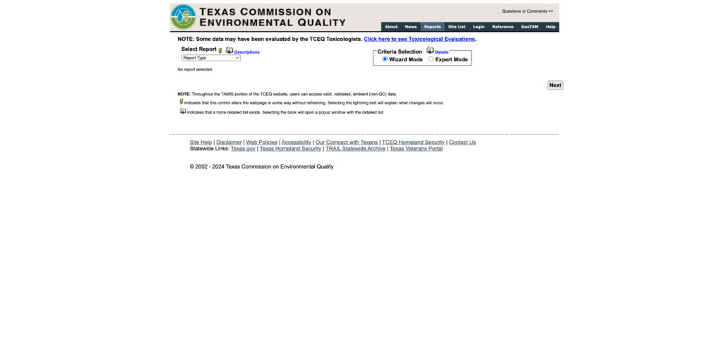 Texas Commission on Environmental Quality (TCEQ) Automated Gas ...